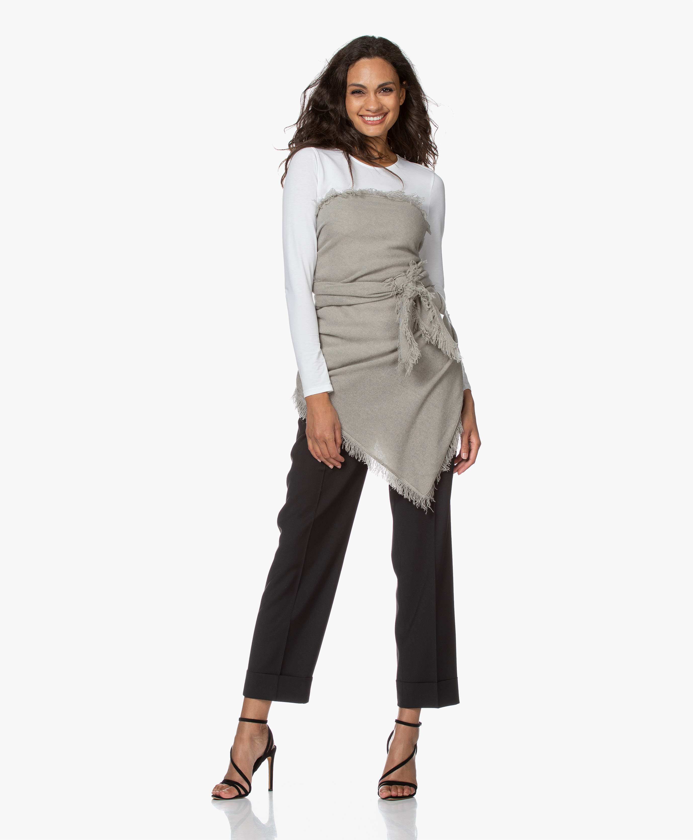 Filippa K Cotton Stretch Long Sleeve - White - 25332 1009
